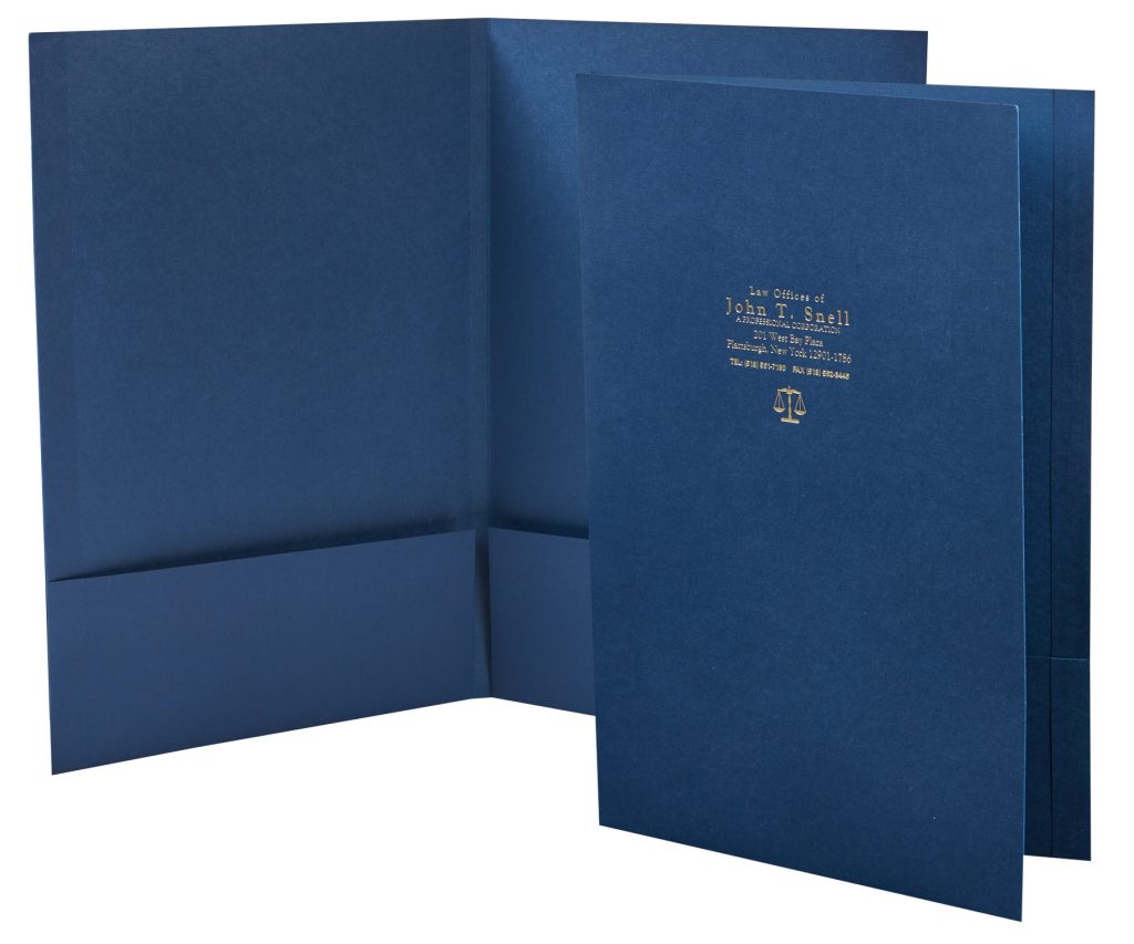 Custom printed legal-size folders - style LF-130