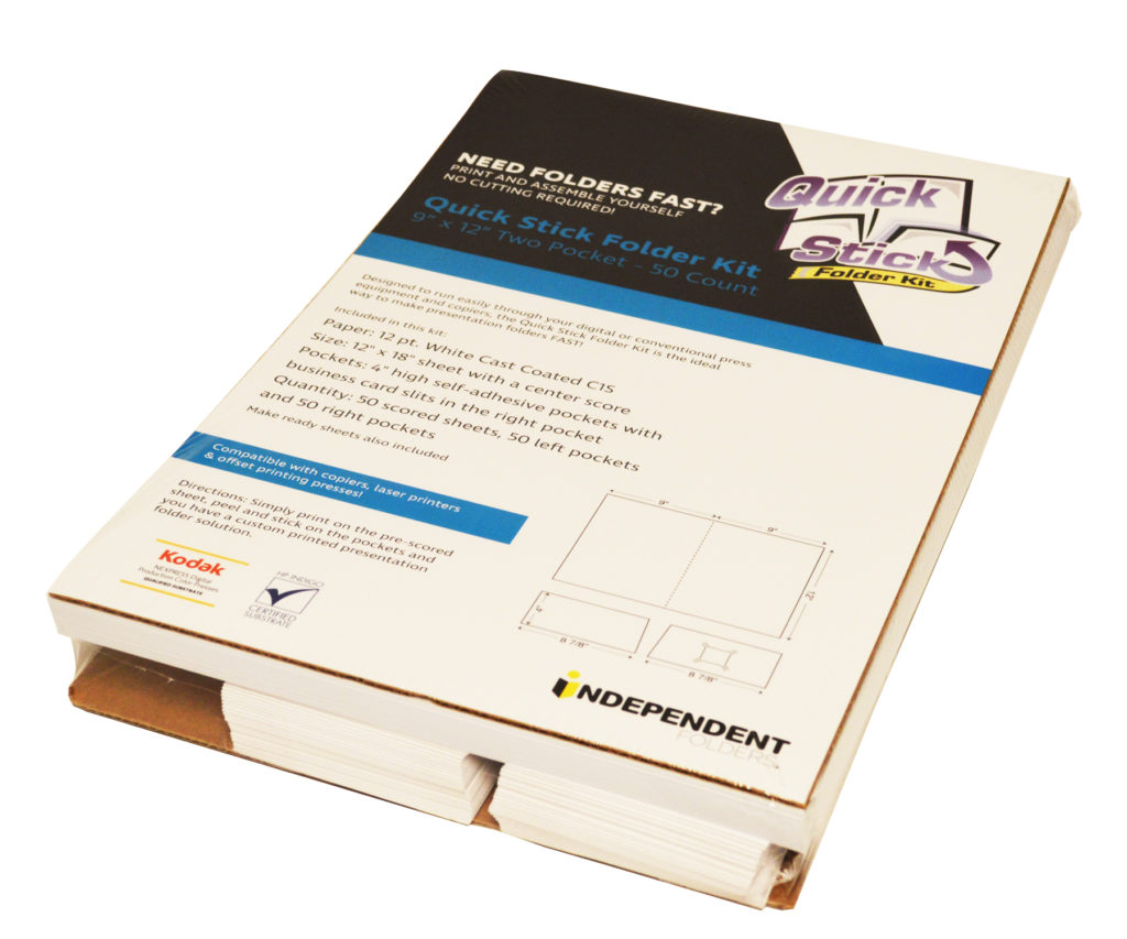 Quick Stick Folder Kit | Independent Printing & Packaging