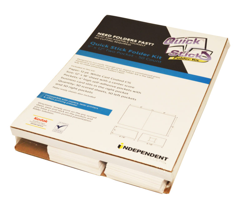 Quick Stick Folder Kit | Independent Printing & Packaging